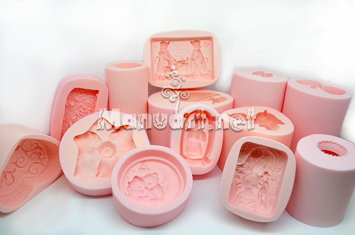 Formy silikonowe do mydła, swiec, gipsu.